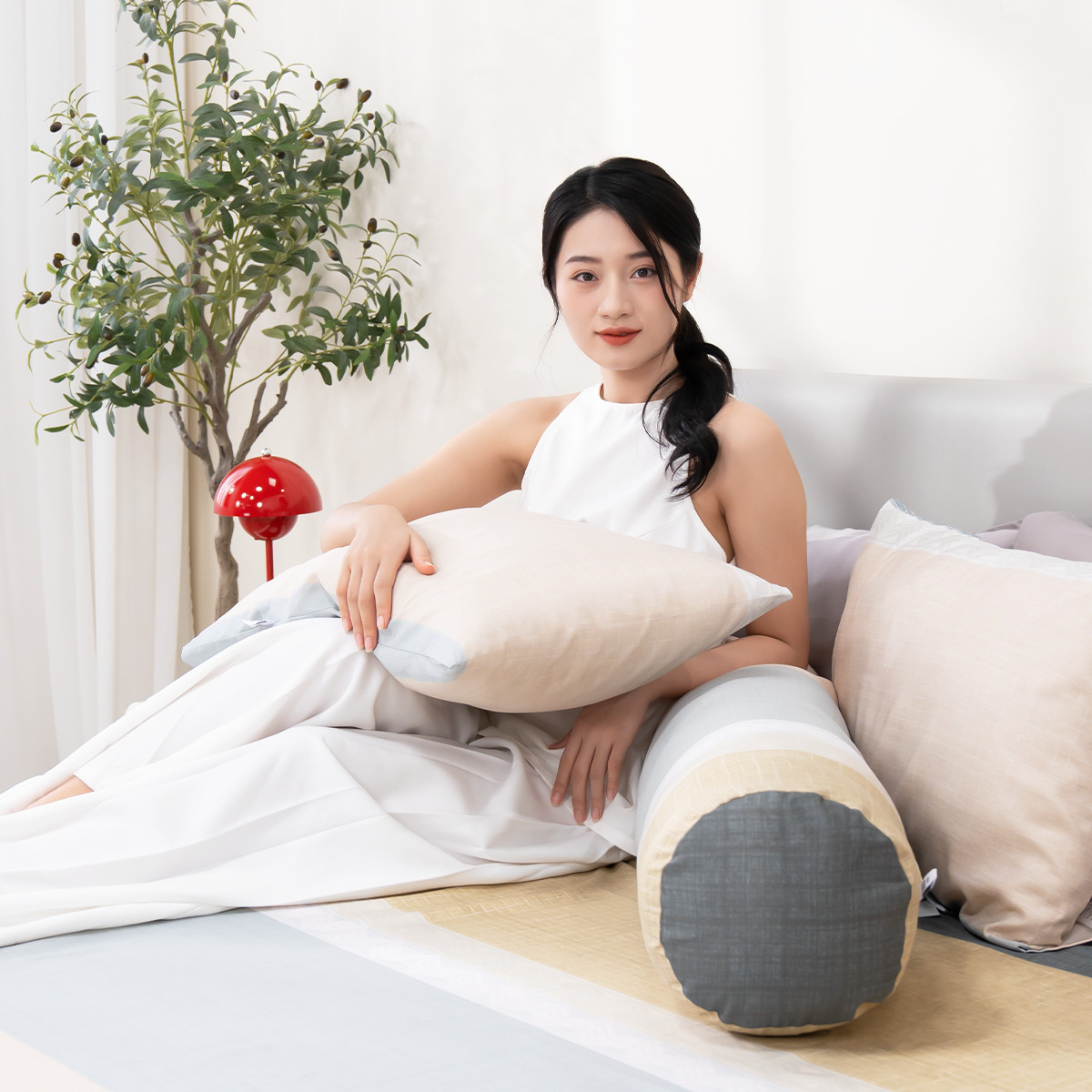 Bộ ga chun tencel Amando Celia 4 chi tiết TP006